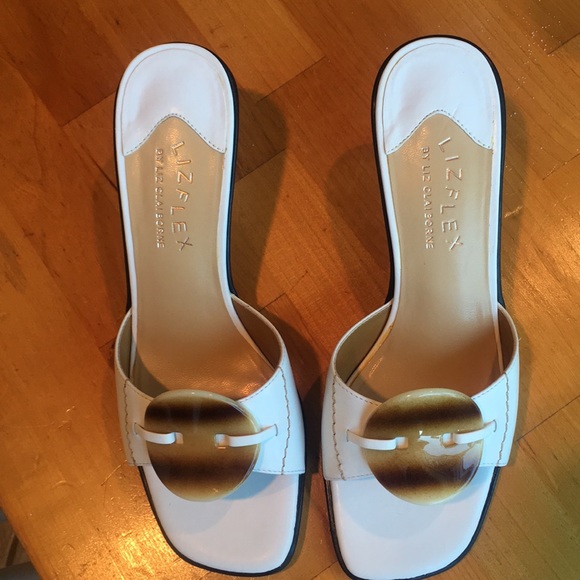 Liz Claiborne | Shoes | New Liz Flex Kitten Heel Slide Sandal | Poshmark